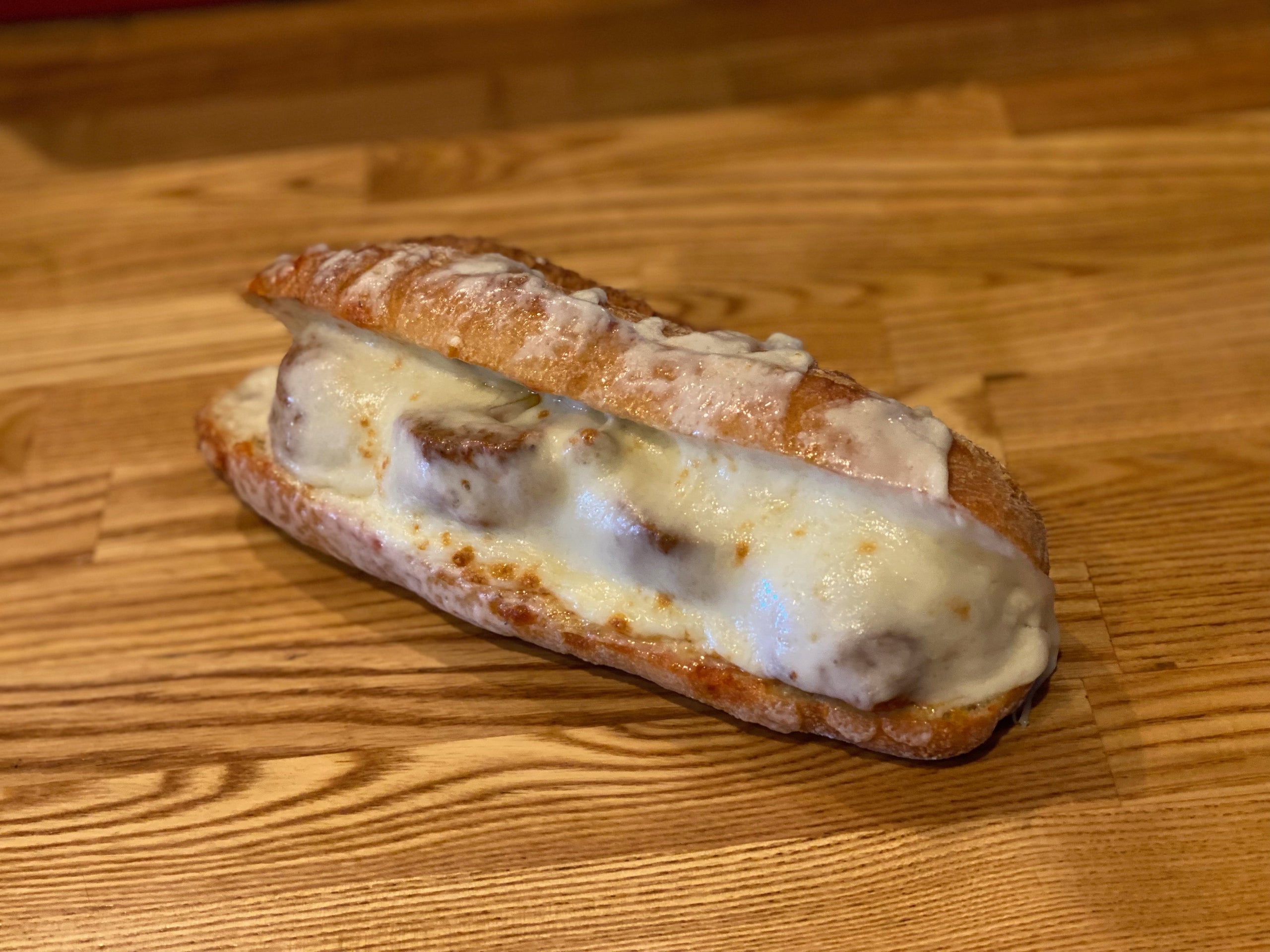 06 Chicken Parmigiana, Sharp Provolone, Gravy, and Mozzarella ...